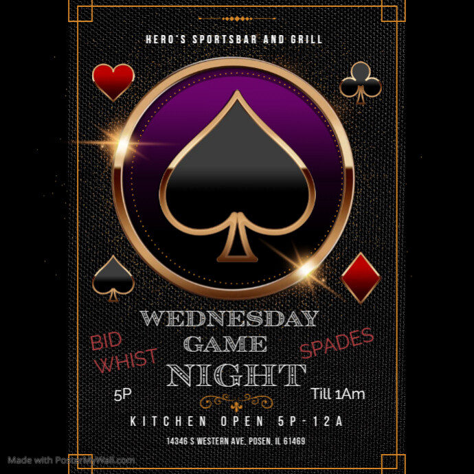 GAMBLING NIGHT POSTER | PosterMyWall