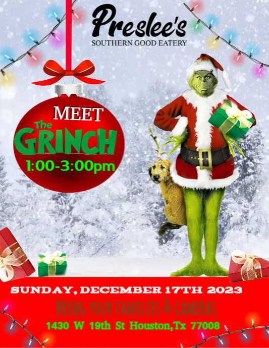 The Grinch - Holidays Party Invitation | PosterMyWall
