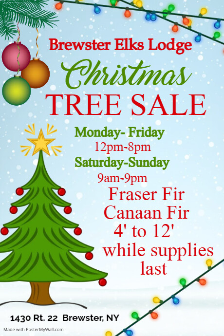 Christmas Tree Festival Flyer Template | PosterMyWall