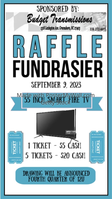 Raffle ticket contest post | PosterMyWall