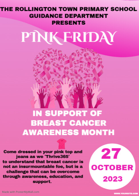 RTPS PINK OUT DAY BREAST CANCER | PosterMyWall