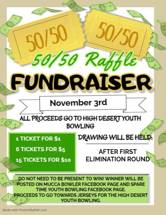 50/50 Raffle | PosterMyWall