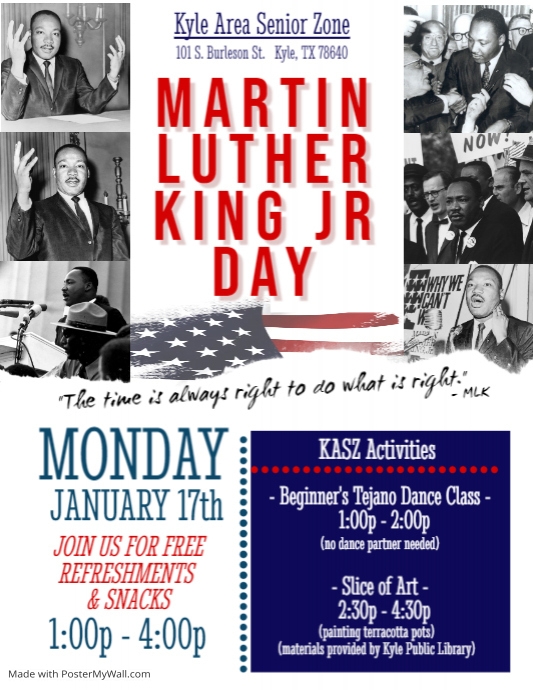 Copy of Martin Luther King Jr Day Flyer | PosterMyWall