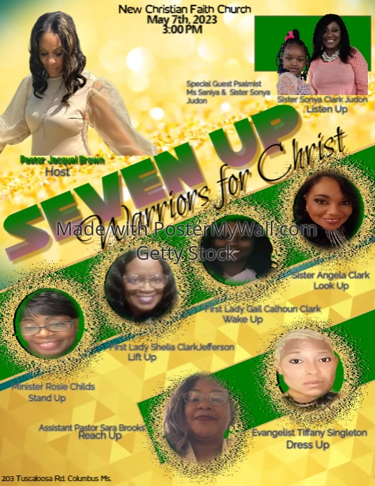 Copy of 7up Warriors for Christ | PosterMyWall