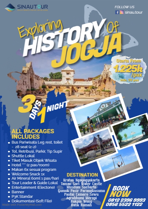 Paket 2D1N Jog Mgl | PosterMyWall