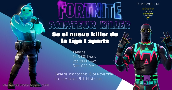 Copia de FORTNITE FLYER POSTER TEMPLATE | PosterMyWall