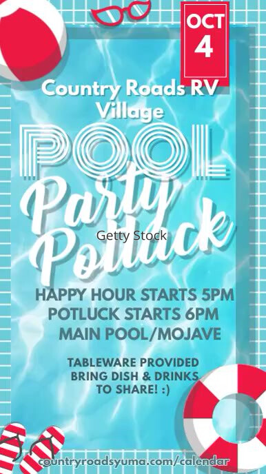 Pool Party Potluck 9-20-23 | PosterMyWall