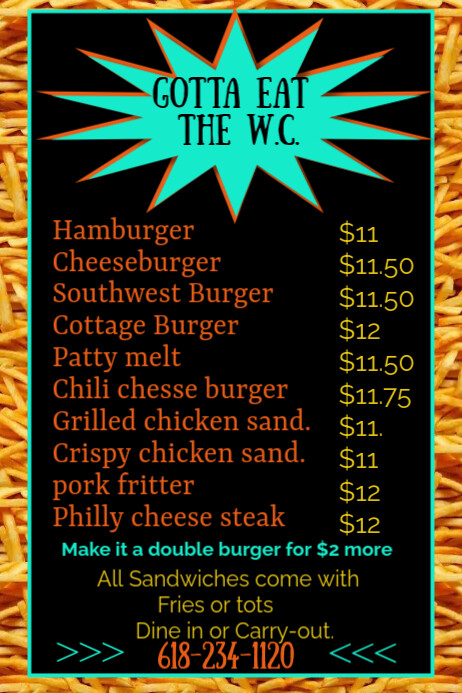 Lunch Specials Window Poster | PosterMyWall