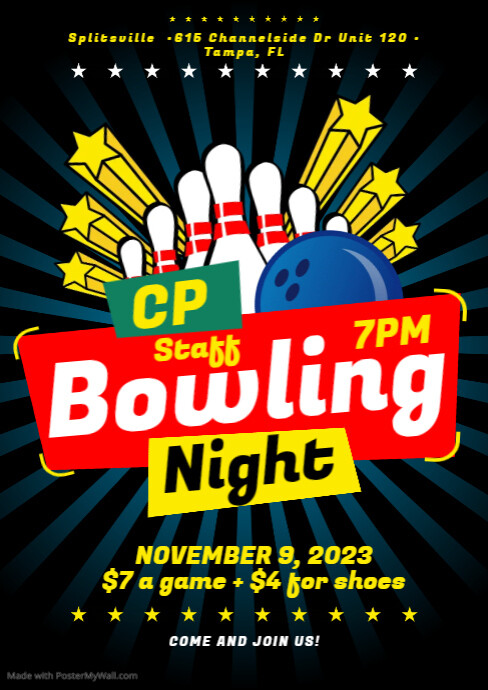 BOWLING POSTER | PosterMyWall