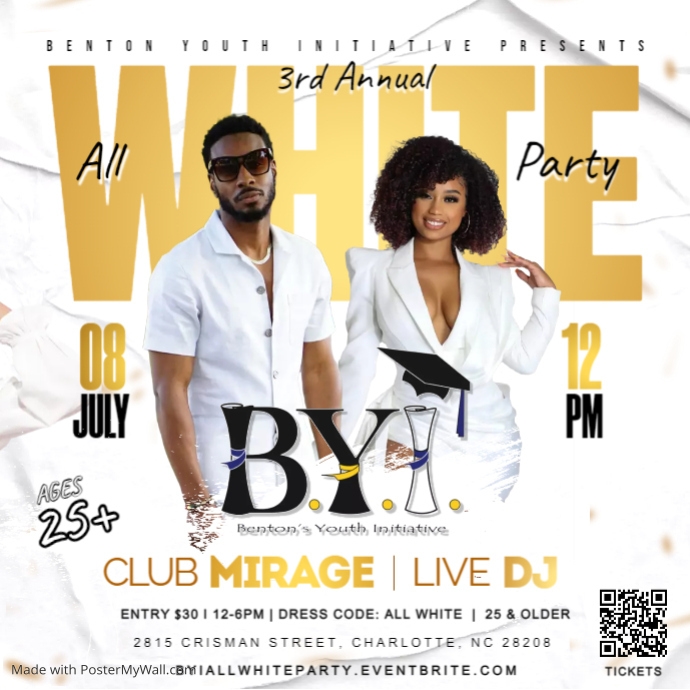 all white party | PosterMyWall