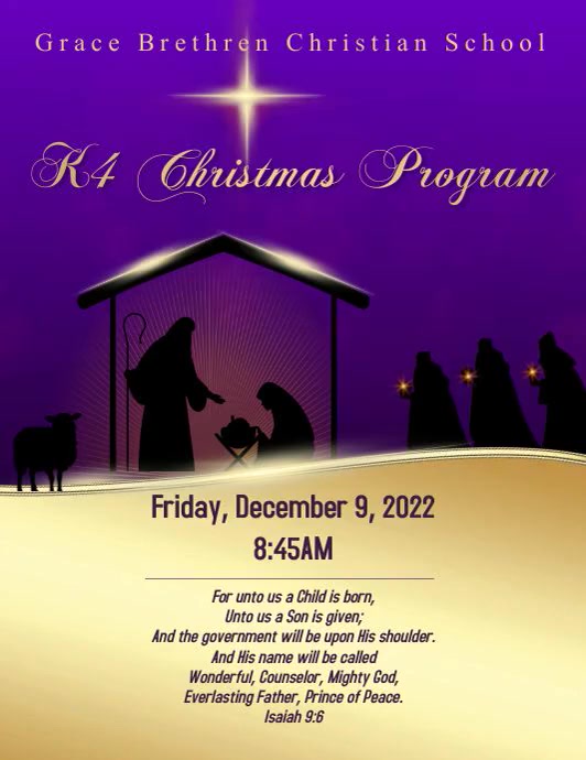 Christmas Story Nativity | PosterMyWall