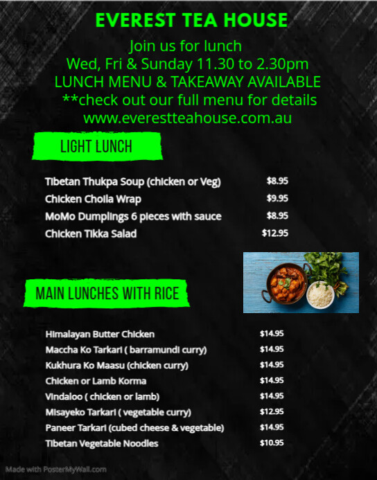 FOOD WALLBOARD TEMPLATE.C | PosterMyWall