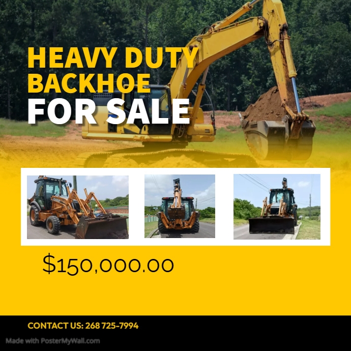 Construction Equipment Rental Banner | PosterMyWall
