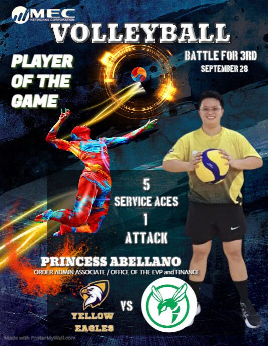 Volleyball tournament template | PosterMyWall