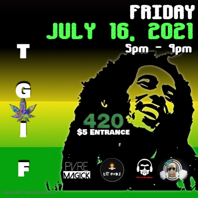 Copy of Copy of Bob Marley 420 Memorial Poster Advert | PosterMyWall