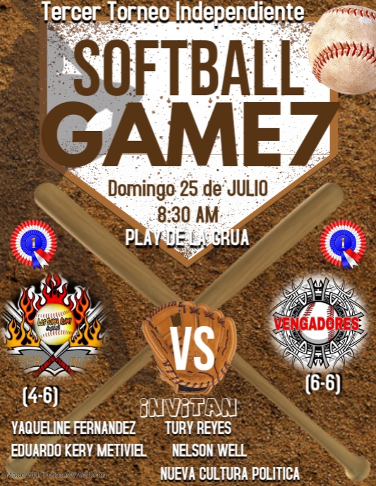 Copy of Copia de Baseball Game | PosterMyWall