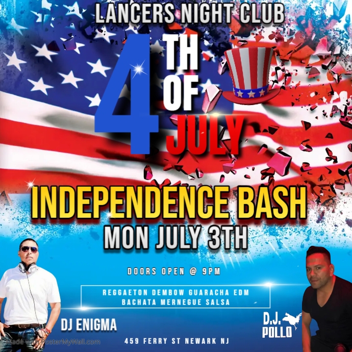 Independence Day Party Template (1) | PosterMyWall
