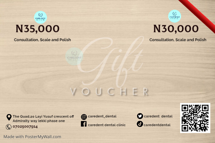 Gift certificate Voucher Coupon Bon Card Ad (2) | PosterMyWall