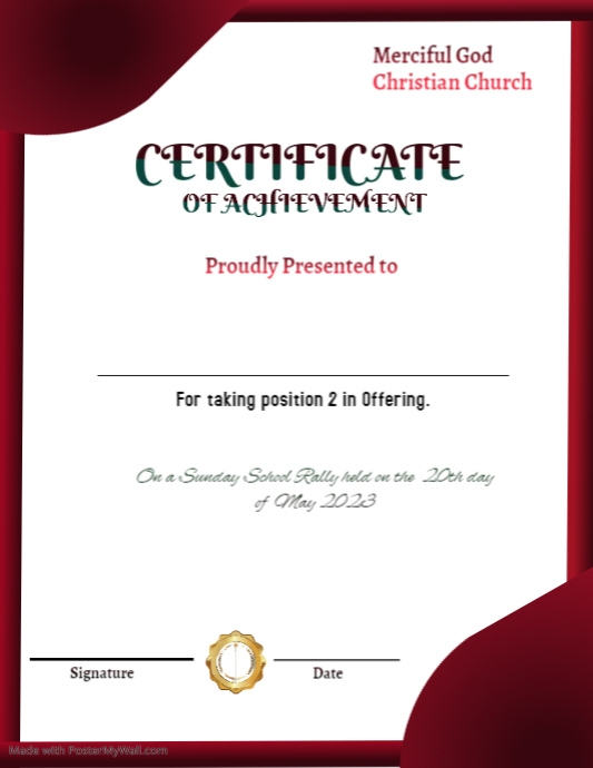 Copy of Copy of Certificate | PosterMyWall