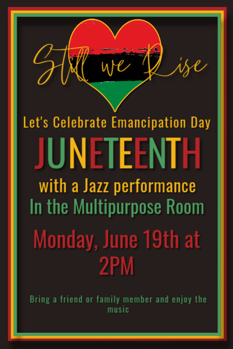 JUNETEENTH Event Poster | PosterMyWall