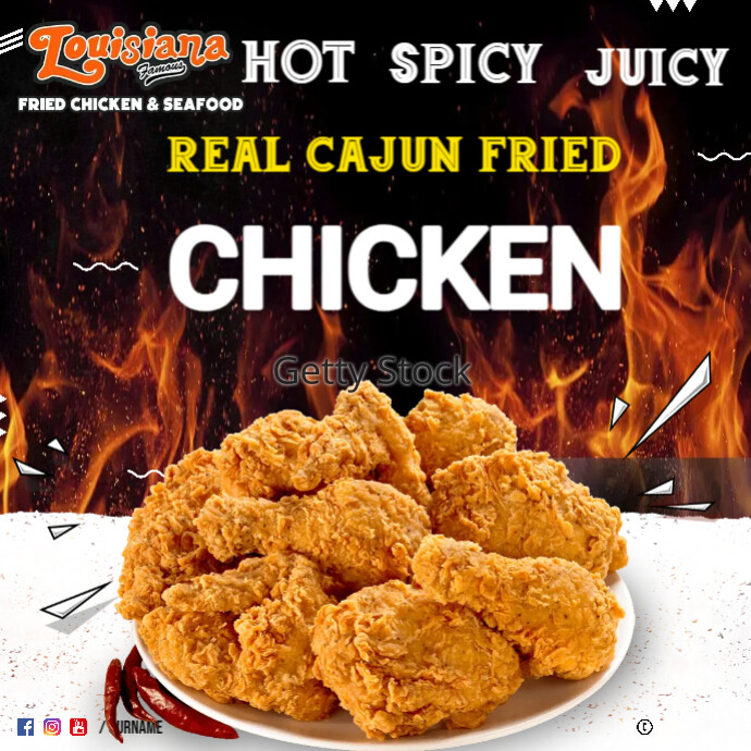 Copy of Fried Chicken Buckets Promo | PosterMyWall