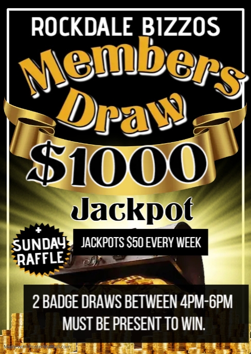 Members Draw | PosterMyWall