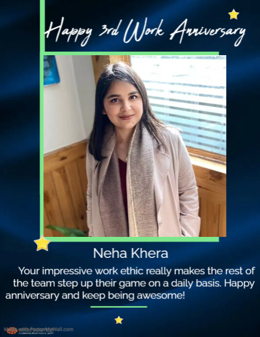 Work Anniversary | PosterMyWall