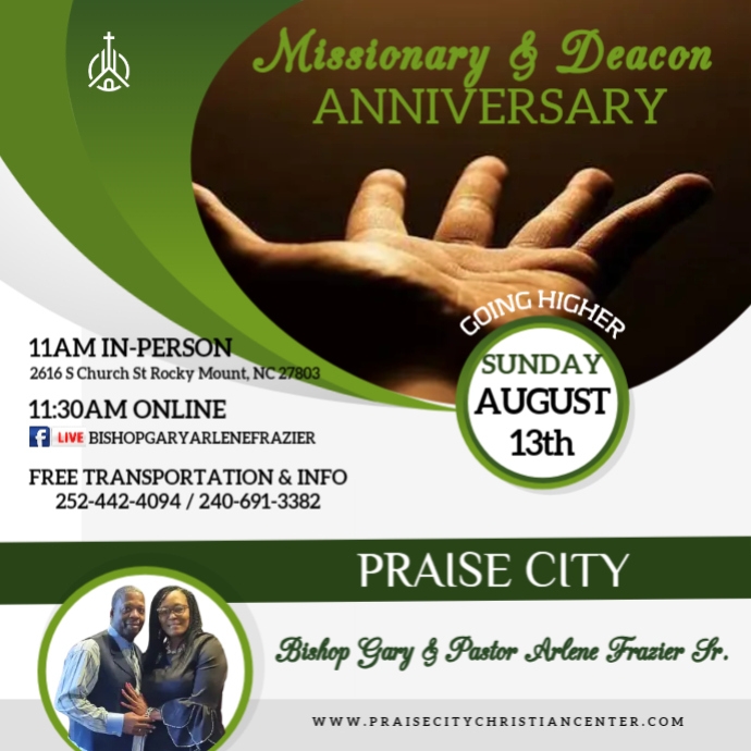 Copy of Missionary & Deacon Anniversary 8-13-23-a | PosterMyWall