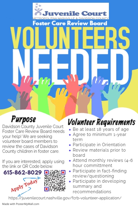 Volunteers Needed Poster Flyer | PosterMyWall
