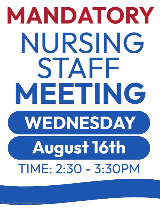 Staff Meeting Notice Communication | PosterMyWall