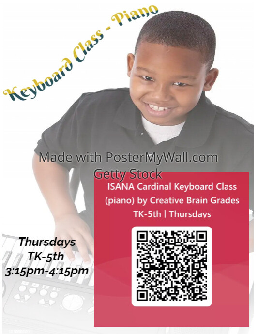 Cardinal Keyboard Class Piano | PosterMyWall