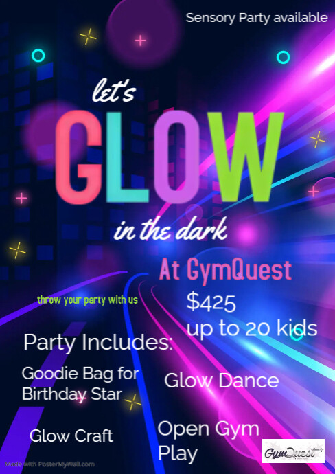 Glow Party Flyer | PosterMyWall