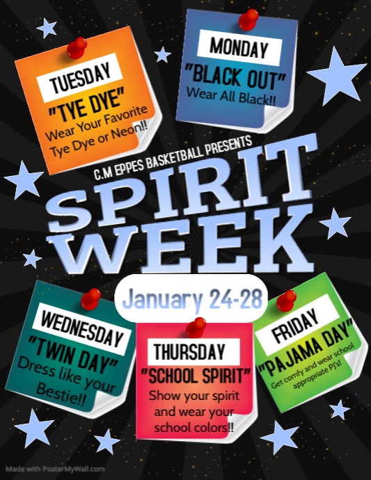 Copy of Copy of Spirit Week | PosterMyWall