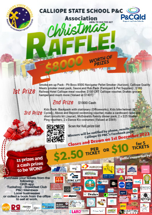 Christmas Raffle Flyer (2) | PosterMyWall