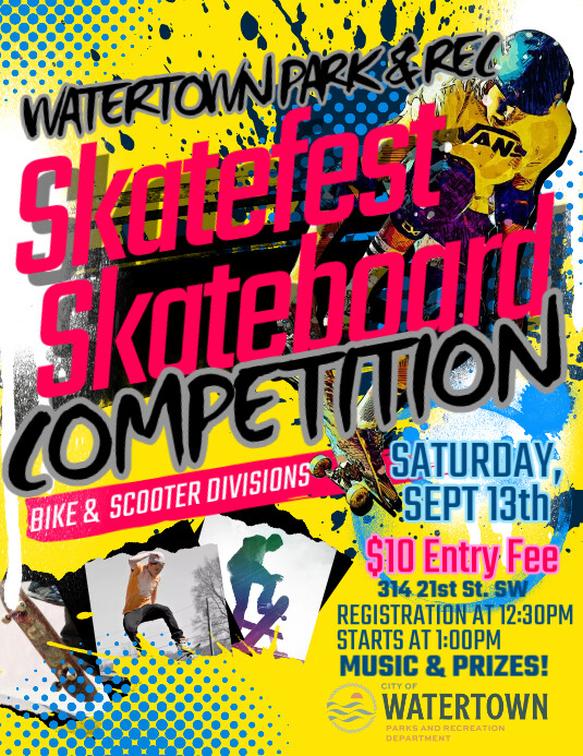 Skateboard Motion Flyer | PosterMyWall