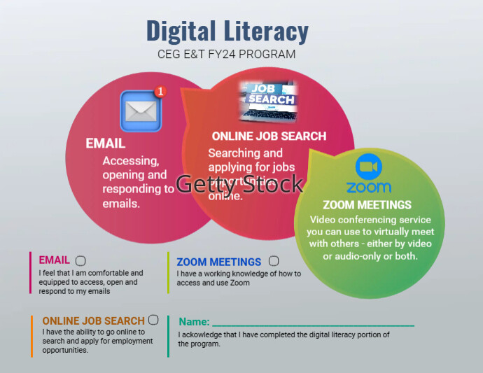 Digital Literacy Acknowledgement | PosterMyWall
