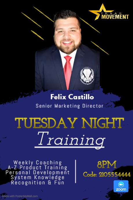 Tuesday Night Training | PosterMyWall