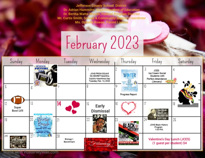 February 2023 Calendar | PosterMyWall
