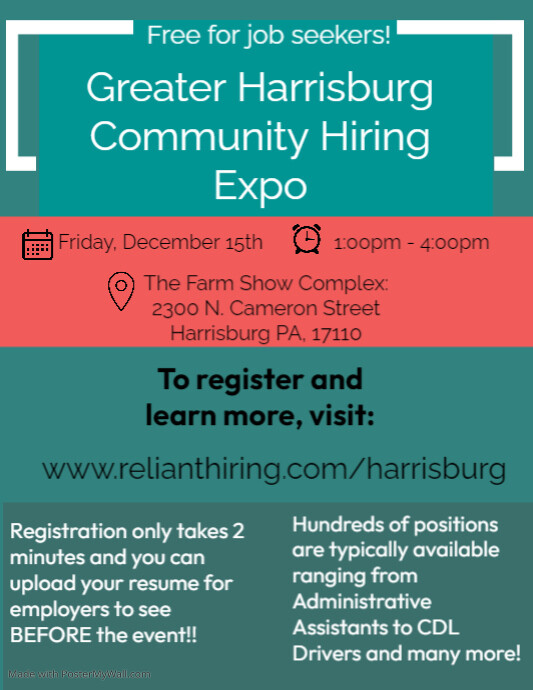 Copy of Harrisburg DEC Job Fair | PosterMyWall