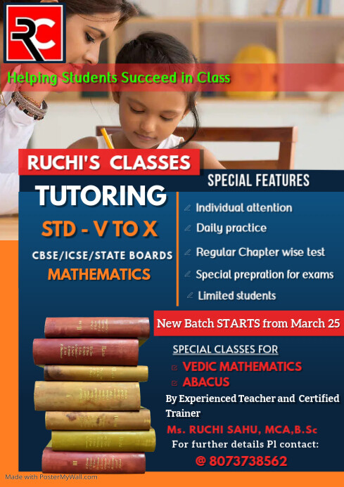Home Tutoring Flyer | PosterMyWall
