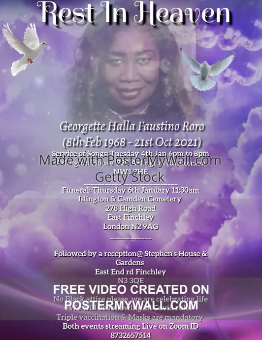 Copy of Copy of Rest In Heaven | PosterMyWall