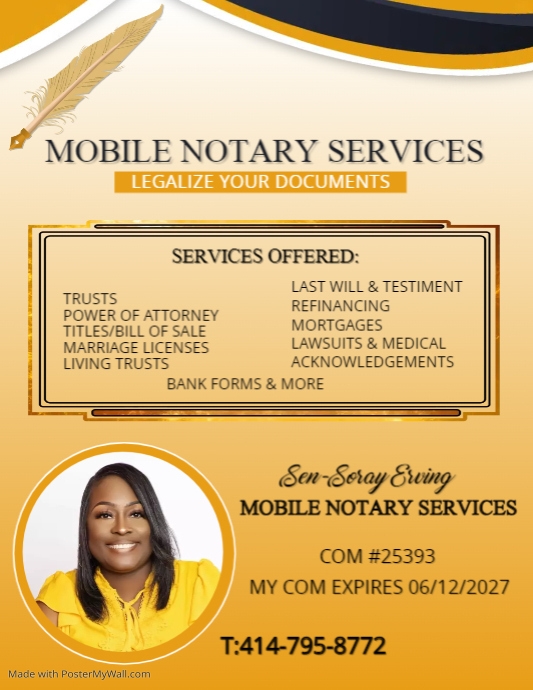 Notary Services Flyer | PosterMyWall
