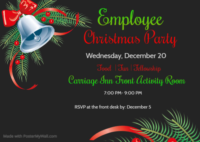 Employee Christmas Party | PosterMyWall