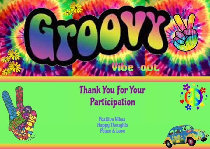 Groovy Dance Party Postcard Invitation | PosterMyWall