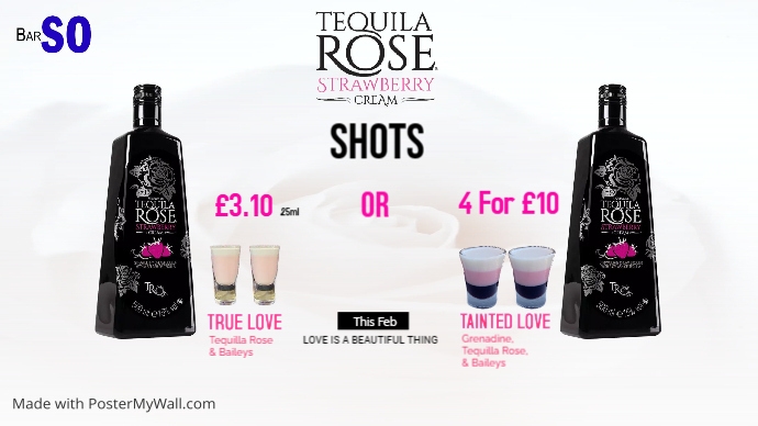 Copy of Tequila Rose Shots | PosterMyWall