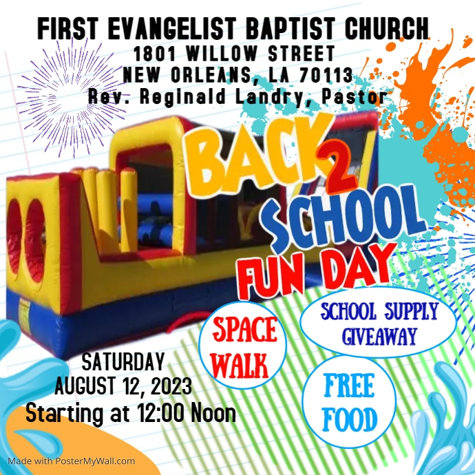 BACK 2 SCHOOL FUN DAY | PosterMyWall