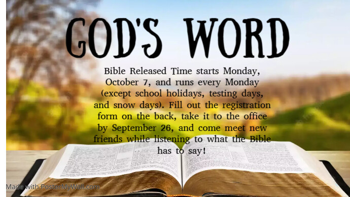 GOD'S WORD POSTER TEMPLATE | PosterMyWall