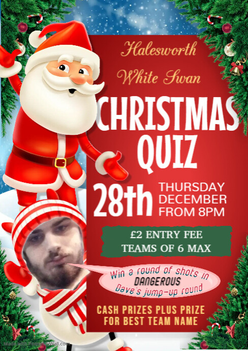 christmas quiz poster | PosterMyWall