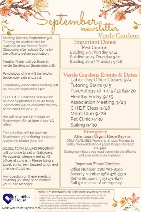 Copy of September Newsletter Template | PosterMyWall