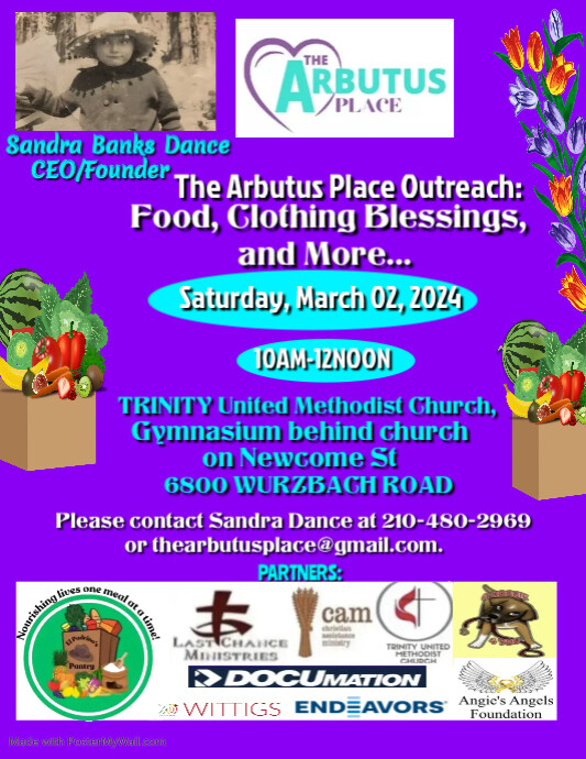 Copy of Arbutus Place Food Distribution Flyer (1) | PosterMyWall